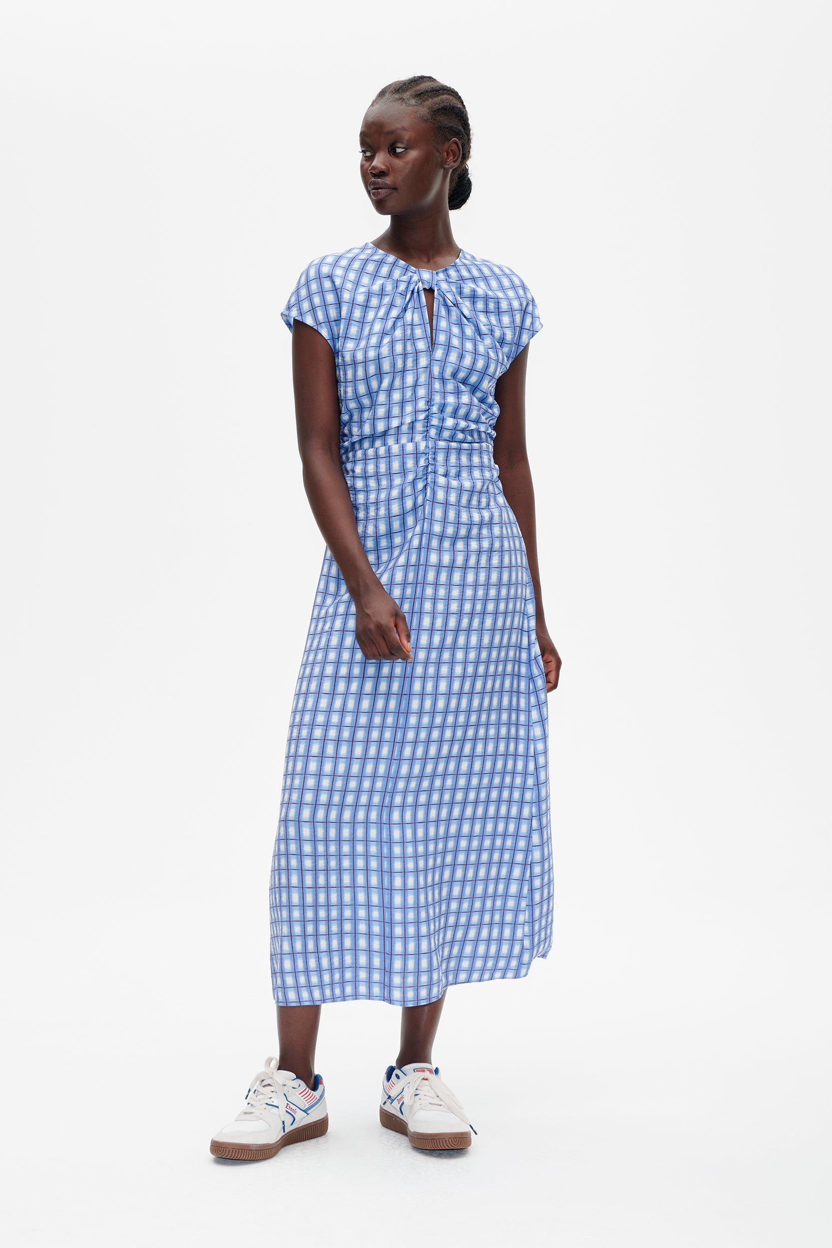 Akeyla dress from Baum und Pferdgarten | Blue Painted Check